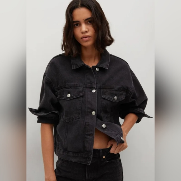 Mango | Jackets & Coats | Mango Oversized Denim Jacket | Poshmark